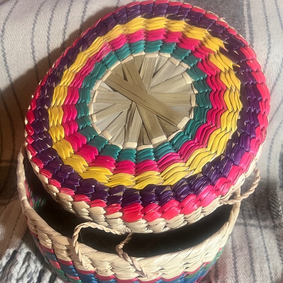 Unbranded | Accents | Woven Mexican Basket With Attached ...